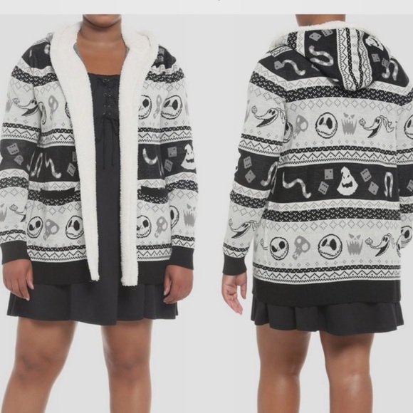Hot Topic | Sweaters | The Disney Nightmare Before Christmas Sherpa ...